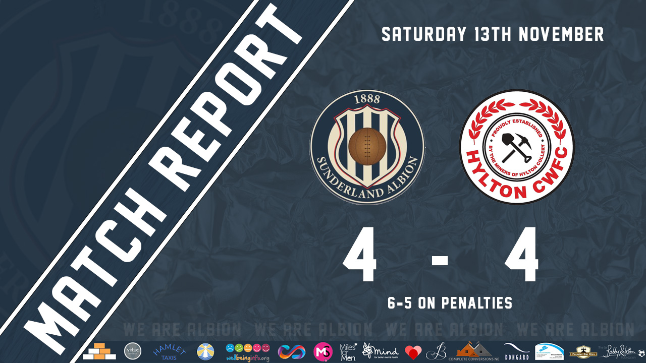 Sunderland Albion 4-4 Hylton Colliery Welfare (6-5 on penalties ...